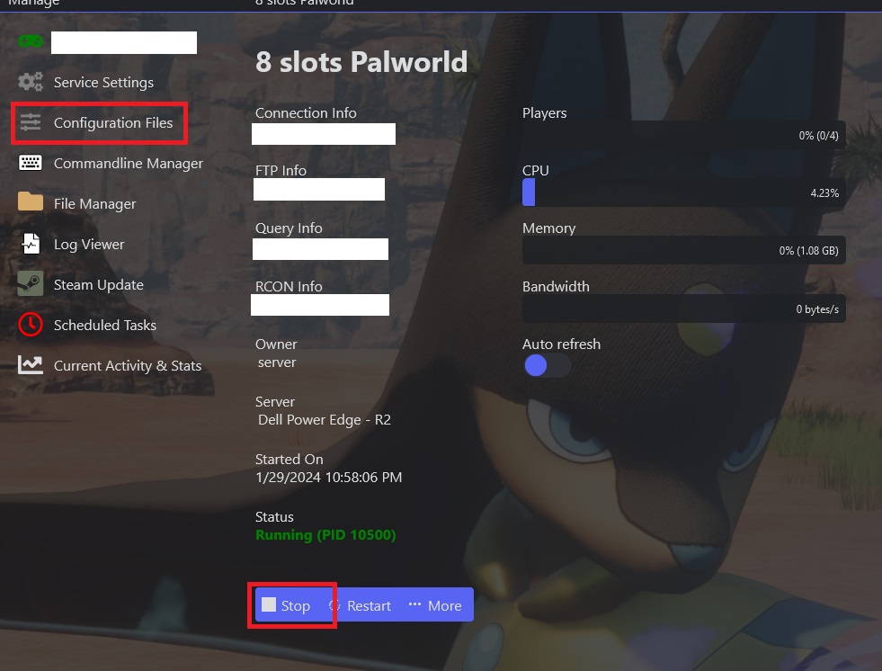 Palworld | Disable Palworld Server to show in the Game Servers List - Knowledgebase - Point of ...